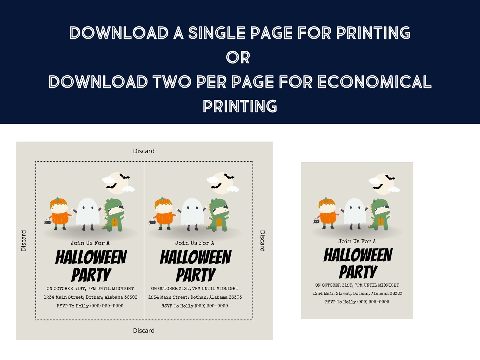 Editable Halloween Costume Party Invitation Halloween - Etsy