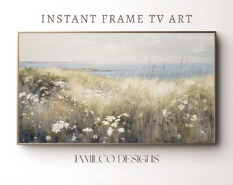 Spring Wildflower Field, Samsung Frame TV Art, Flower Meadow, Country ...