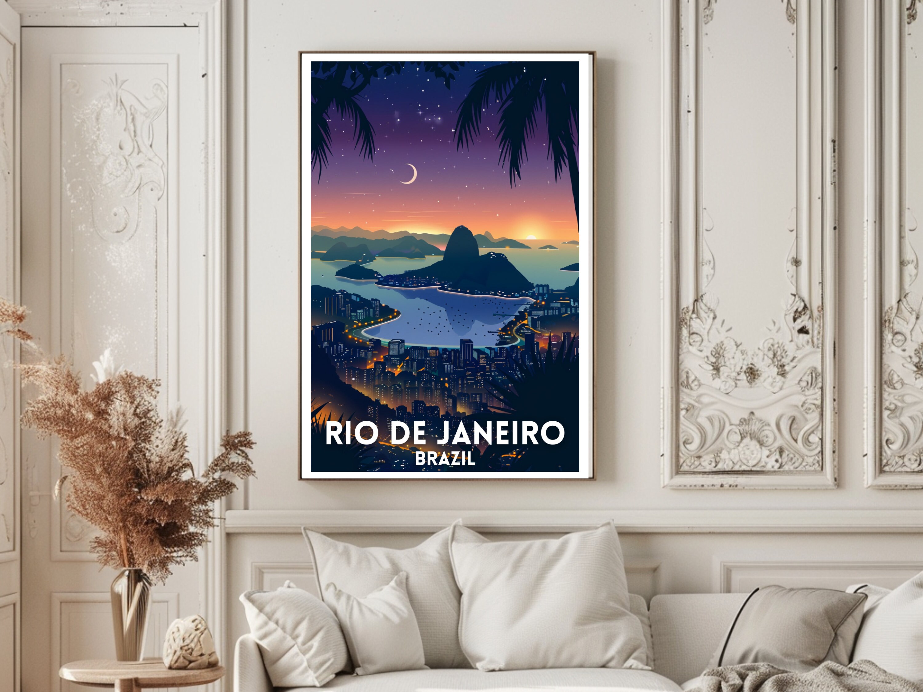Rio De Janeiro Brazil Travel Print Rio Wall Decor Rio Poster Brazil ...