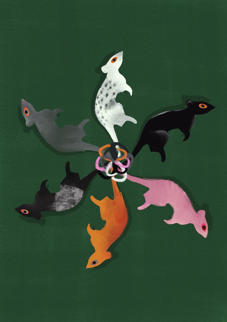 Rat King, A4 Art Print, Unframed - Etsy