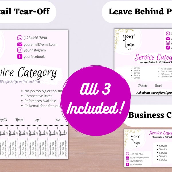 Tear off Flyer - Etsy