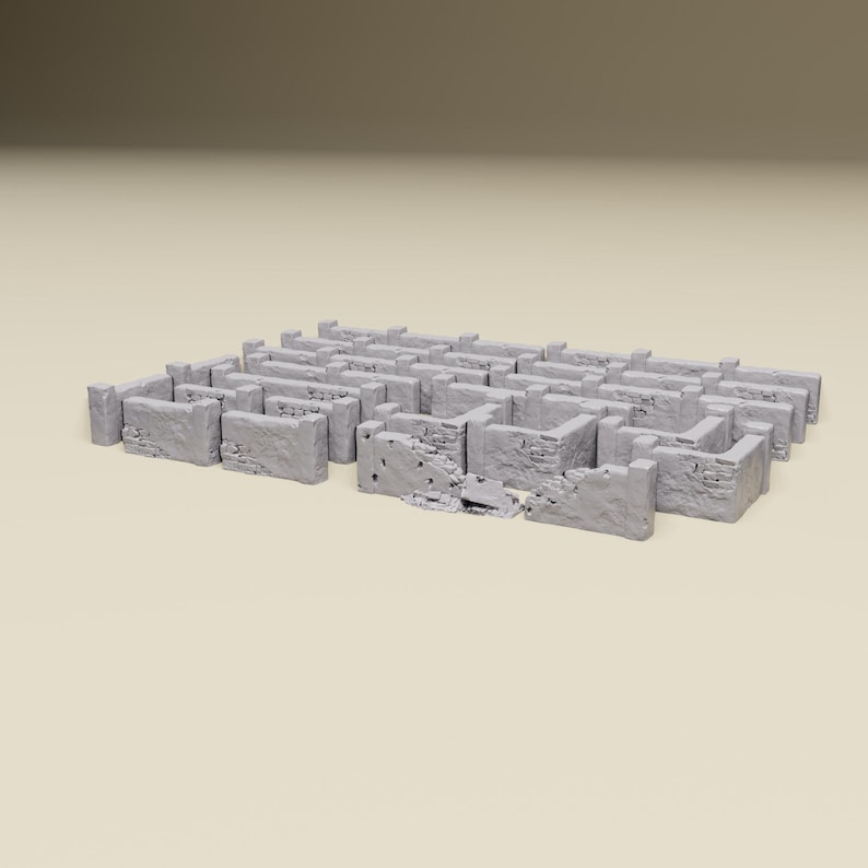 North Africa Tall Desert Style Walls - Terrain for Tabletop Gaming, RPG ...