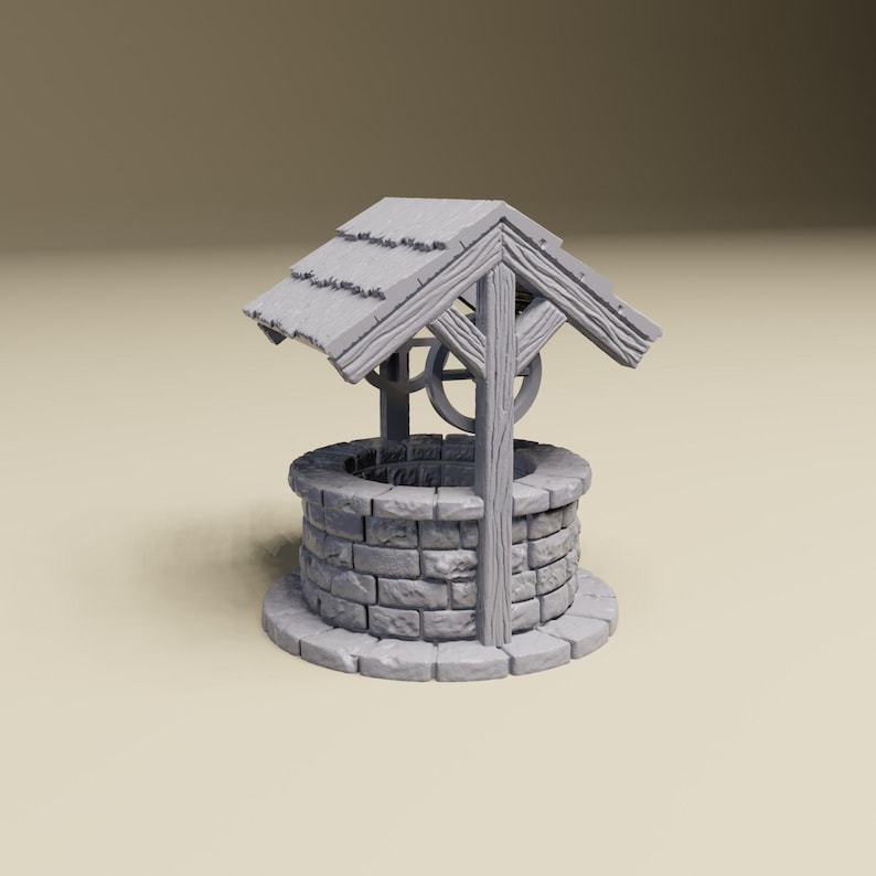 Medieval Water Well - Detailed Miniature Terrain for Wargames, Dioramas ...