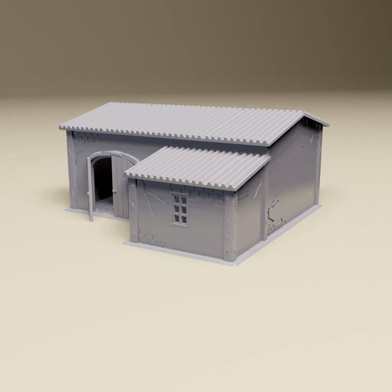 Industrial Workshop | 28mm, 20mm, HO or 15mm Scale | Detailed WWII ...
