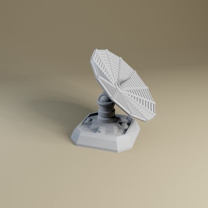 6mm Guardian City Satellite Dish Kit 1:285 Scale Detailed Sci-fi ...