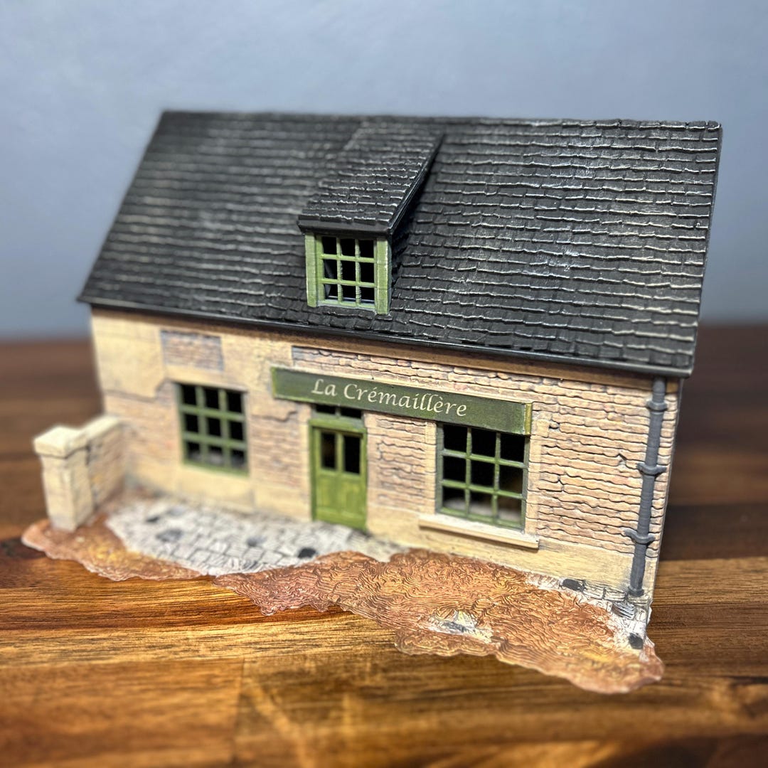 Normandy Overlord Village Cafe WWII Tabletop Wargaming Terrain Bolt ...