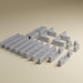 Stone Wall Set HO SCALE | Detailed 1:87 Scale Terrain for Tabletop ...
