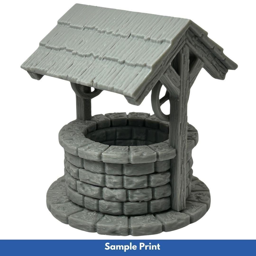 Medieval Water Well - Detailed Miniature Terrain for Wargames, Dioramas ...