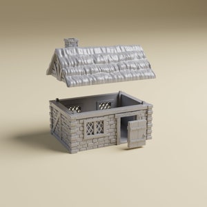 Fantasy Cottage Terrain 1 3D Printed for Rpgs Wargames DND, SAGA, Age ...