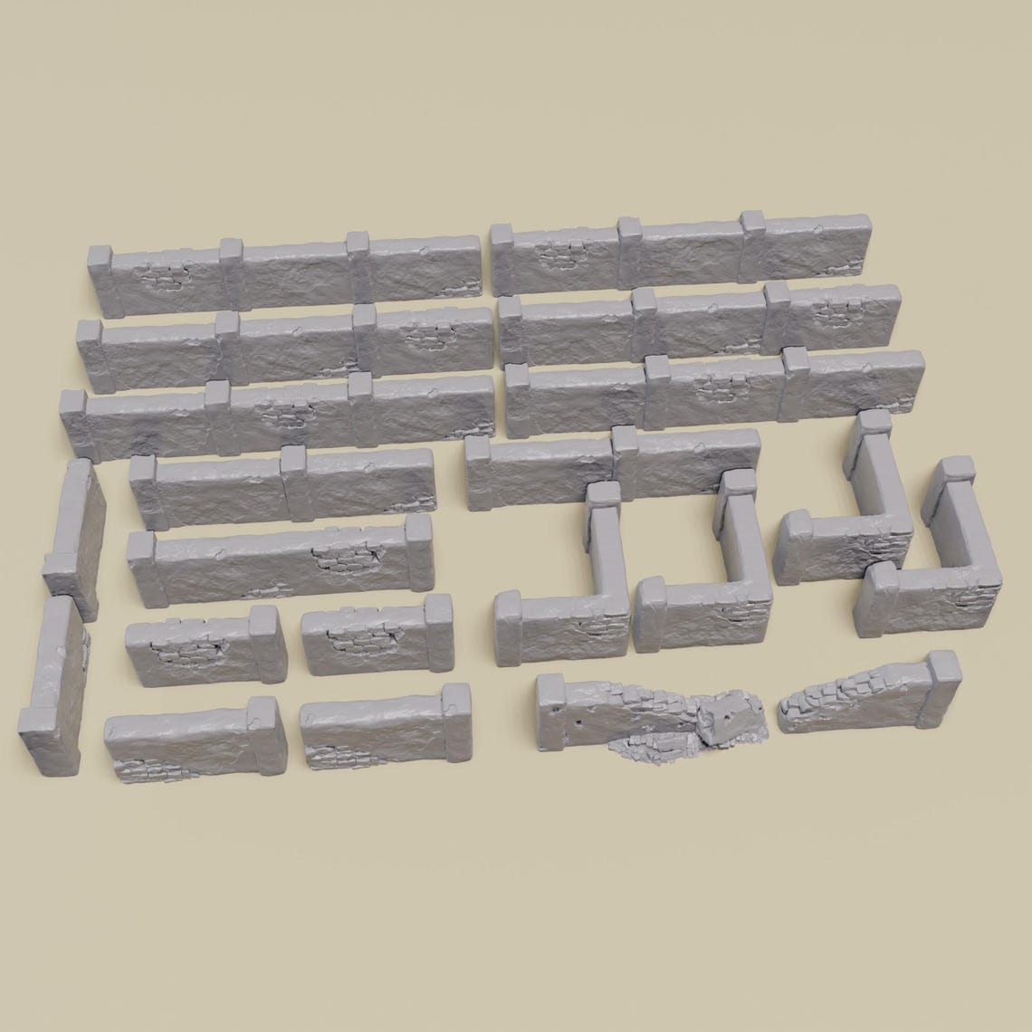 North Africa Tall Desert Style Walls - Terrain for Tabletop Gaming, RPG ...