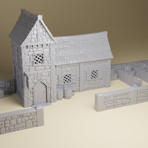 Bowmaker's Compound 3d Printed 28mm Terrain for Miniature Fantasy Games ...