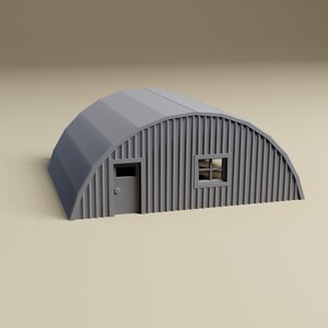 Quonset Hut | Detailed Terrain for 28mm, 20mm, 15mm or HO Scale ...