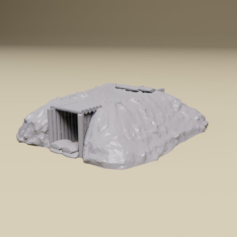 Pacific WWII Bunker #2 - 28mm, 20mm, HO or 15mm Miniature Wargaming ...