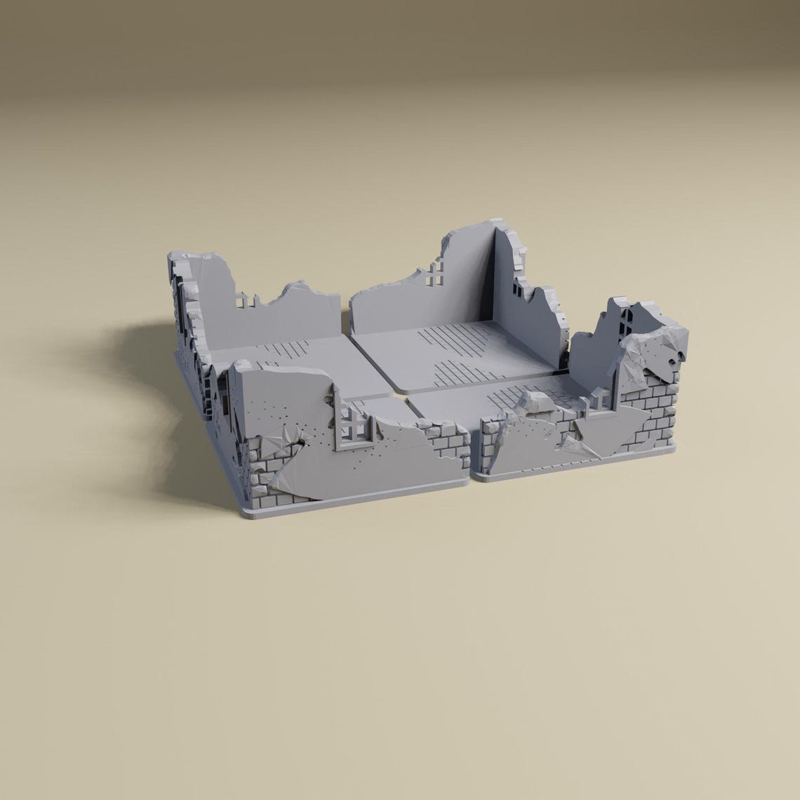 Rubble Corners Set | 28mm, 20mm, HO or 15mm Scale | 3D Printed WW2 ...