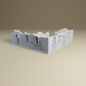 Rubble Building B | WW2 Wargaming Terrain. for Bolt Action , Chain of ...