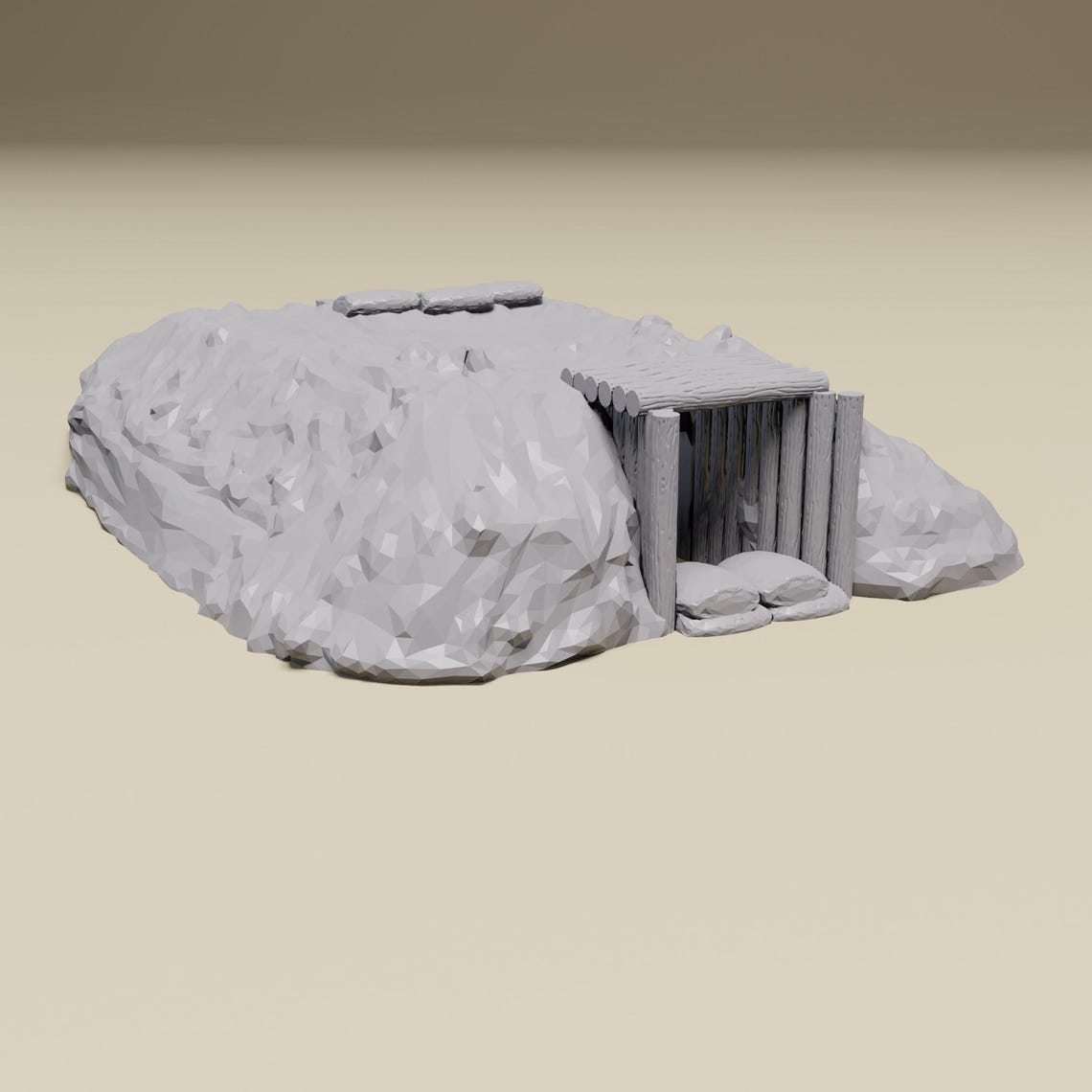 Pacific WWII Bunker #2 - 28mm, 20mm, HO or 15mm Miniature Wargaming ...