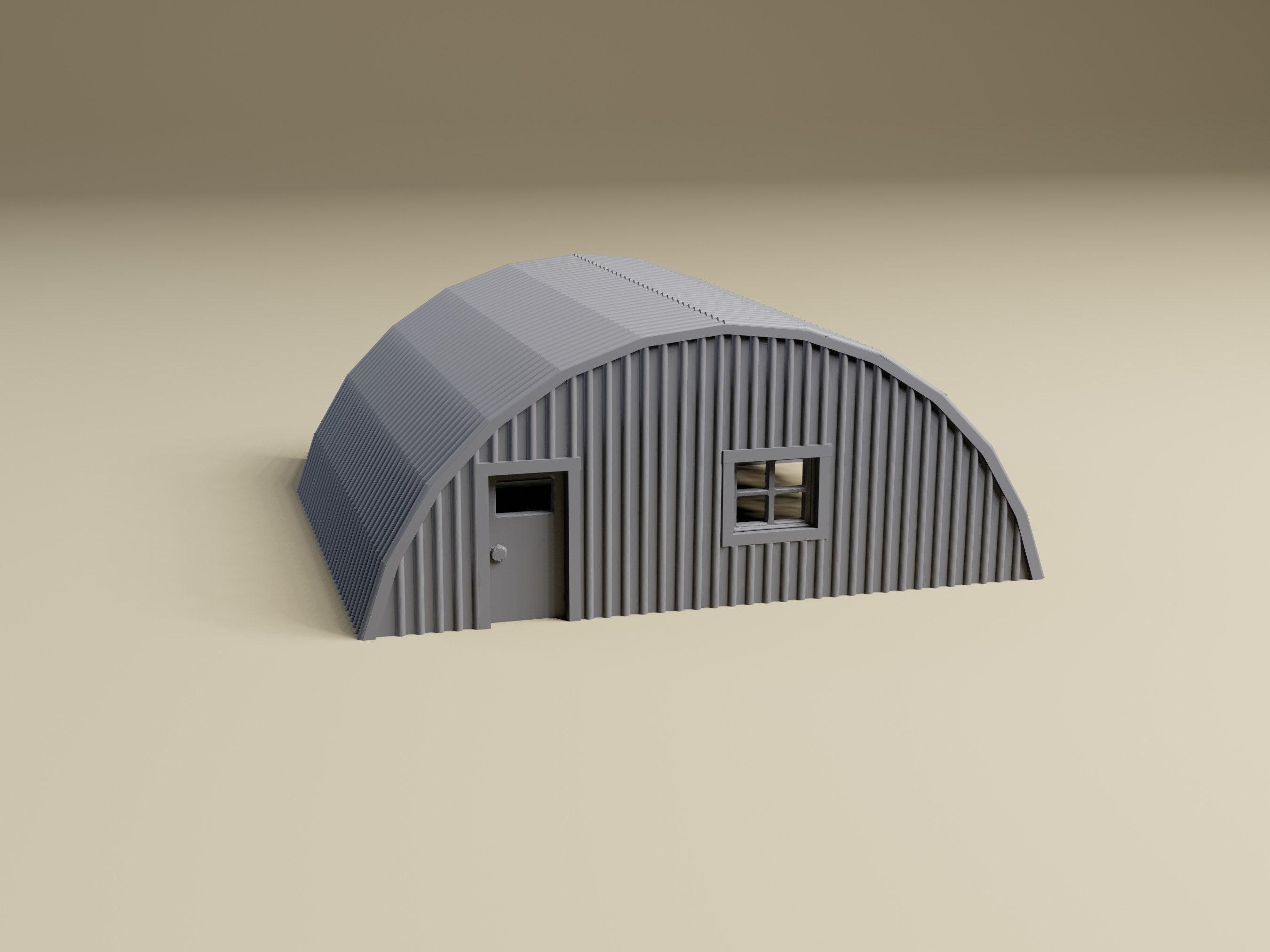 Quonset Hut | Detailed Terrain for 28mm, 20mm, 15mm or HO Scale ...
