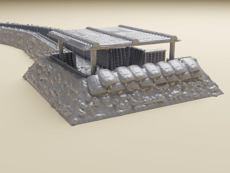 Normandy Brecort Manor Trenches | 15mm, 20mm, or 28mm Scale Detailed ...