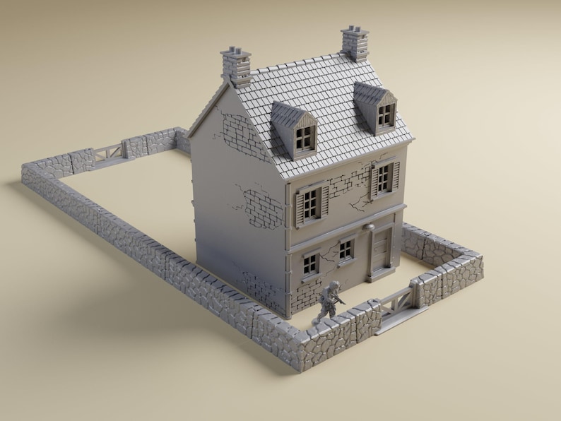 Stone Wall Set 15mm SCALE | Detailed 1:100 Scale Terrain for 15mm ...