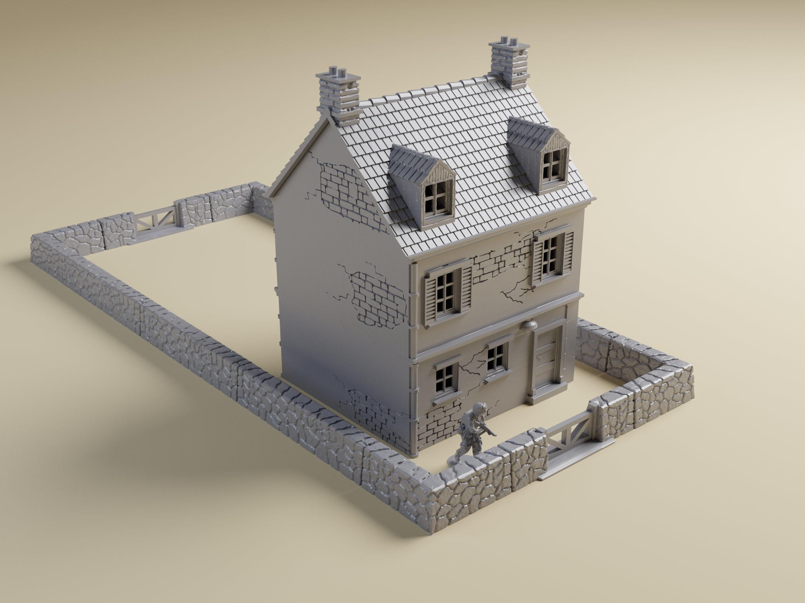 Stone Wall Set 15mm SCALE | Detailed 1:100 Scale Terrain for 15mm ...