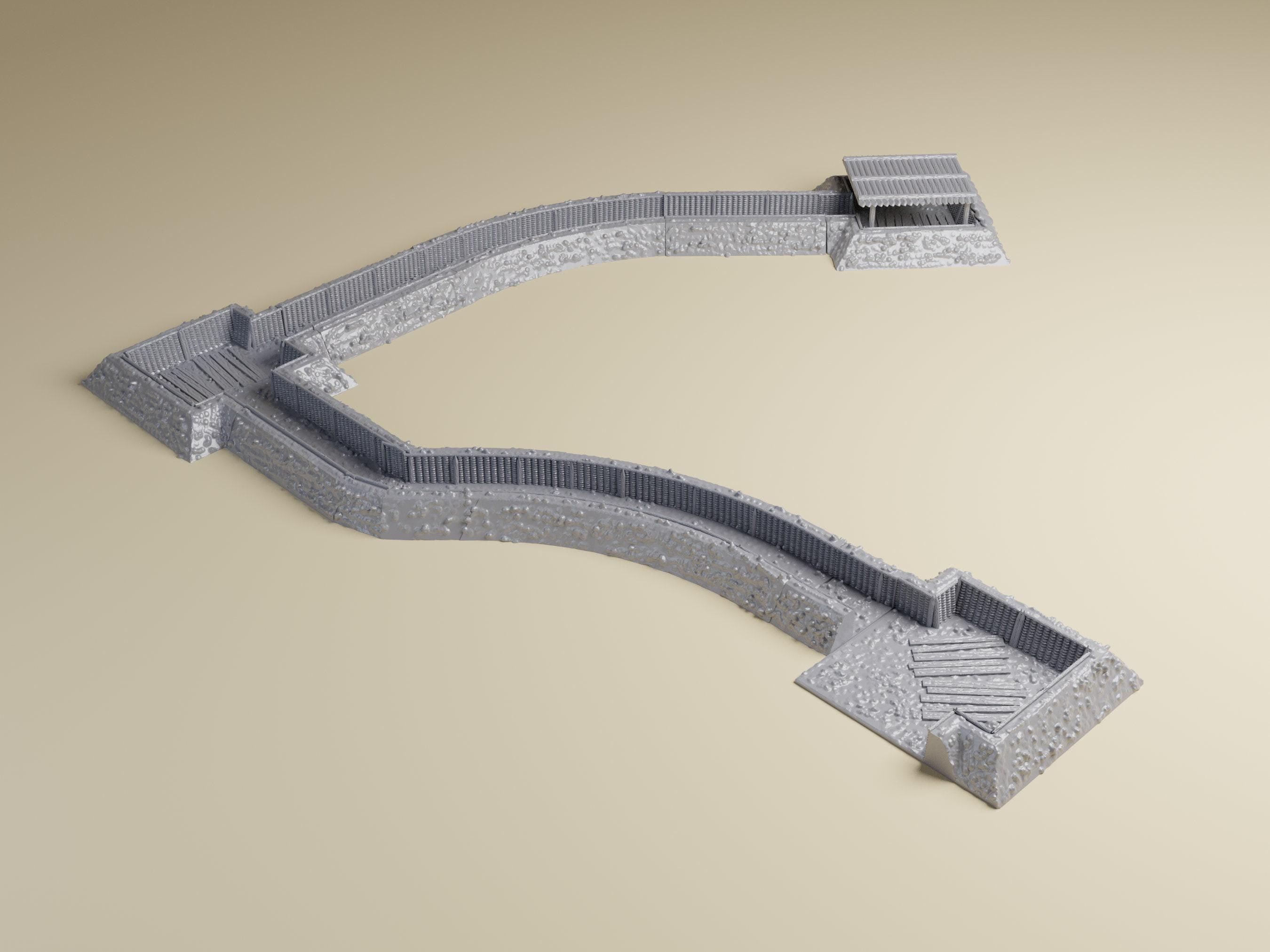 Normandy Brecort Manor Trenches | 15mm, 20mm, or 28mm Scale Detailed ...