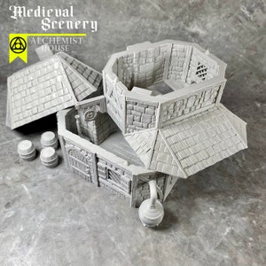 Fantasy Alchemist House 3d Printed Miniature 28/32mm Terrain for ...