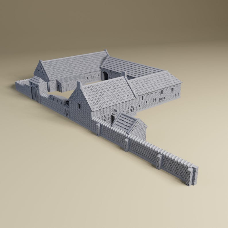 6mm La Haye Sainte Farm 1:285 Scale Detailed Napoleonic Tabletop ...