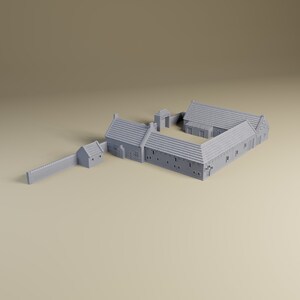 6mm La Haye Sainte Farm 1:285 Scale Detailed WWII Napoleonic Tabletop ...