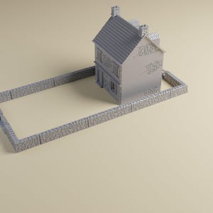 Stone Wall Set HO SCALE | Detailed 1:87 Scale Terrain for Tabletop ...