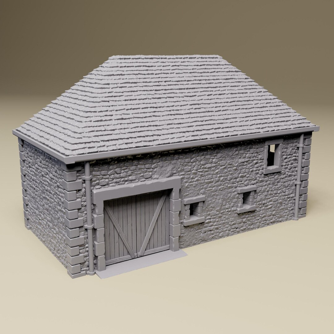 Normandy Overlord Village Barn WWII Tabletop Wargaming Terrain Bolt ...