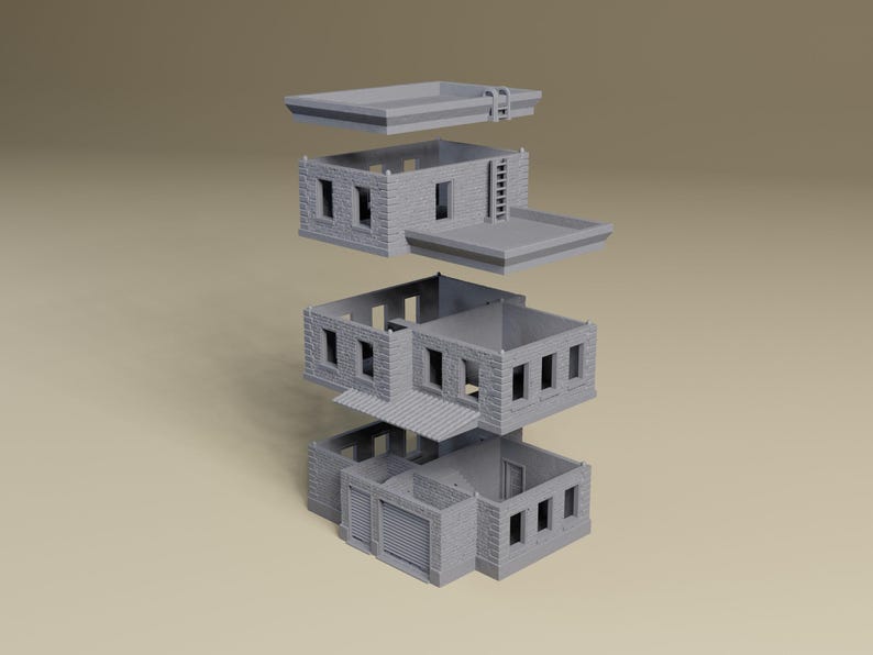 Ashfall City Building 4 - Modern Urban Terrain for Tabletop Rpgs ...