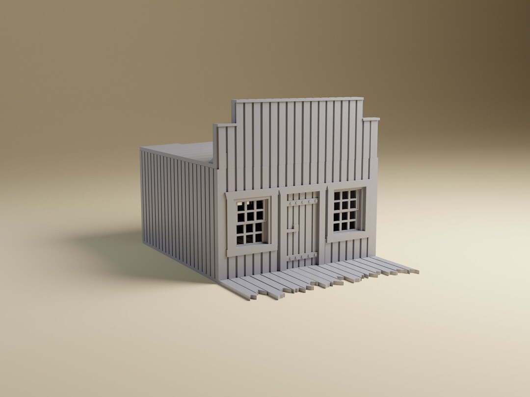 Wild West Small Building #1. Terrain for 28mm Miniature Tabletop ...