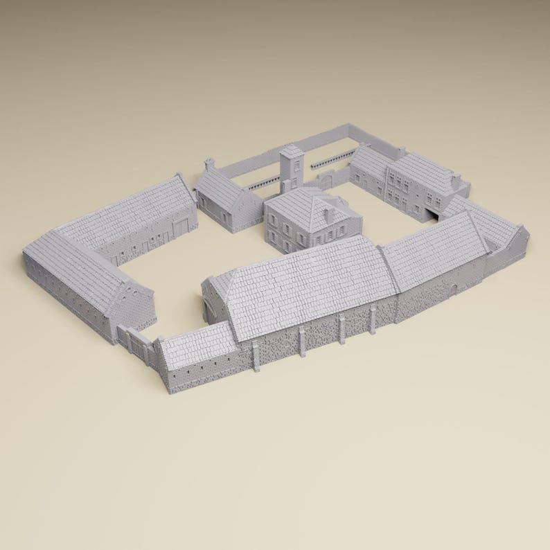 Hougoumont Farm 6-12mm Scale Napoleonic Tabletop Wargaming Terrain ...