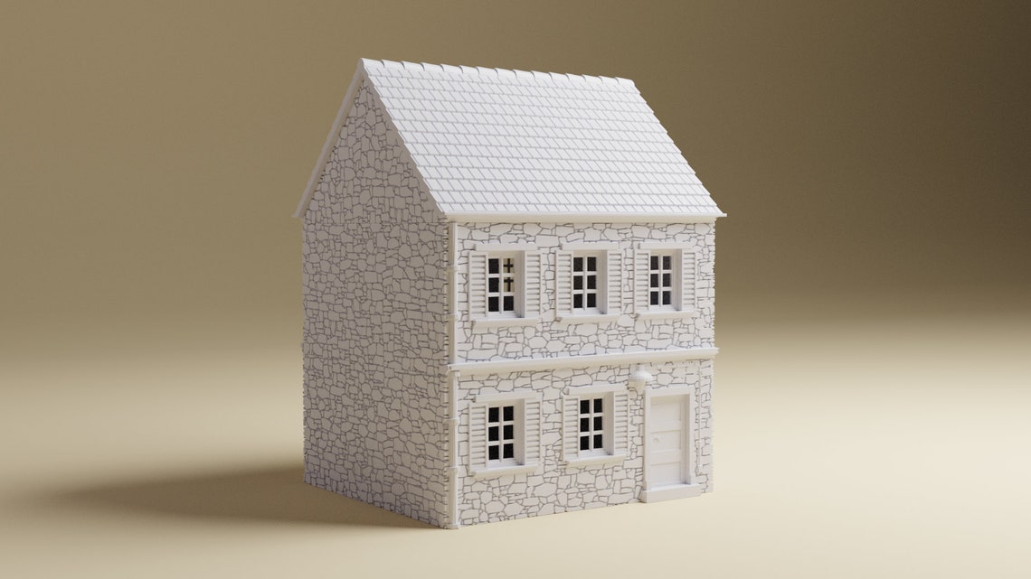 Normandy Stone House 2 28mm 20mm or 15mm 3D Printed WWII - Etsy
