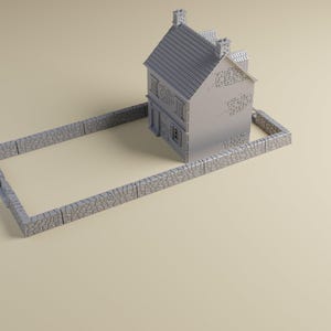 Stone Wall Set 15mm SCALE | Detailed 1:100 Scale Terrain for 15mm ...