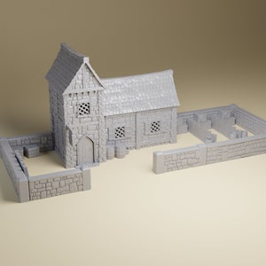 Bowmaker's Compound 3d Printed 28mm Terrain for Miniature Fantasy Games ...
