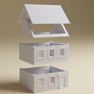 Normandy Stone House #2 | 28mm, 20mm or 15mm | Detailed WWII Tabletop ...