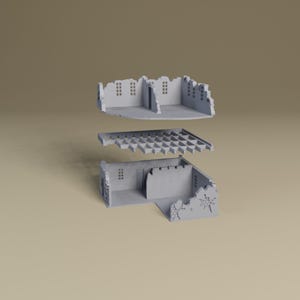 2 Story Rubble Building | Detailed WW2 Wargaming Terrain for Bolt ...
