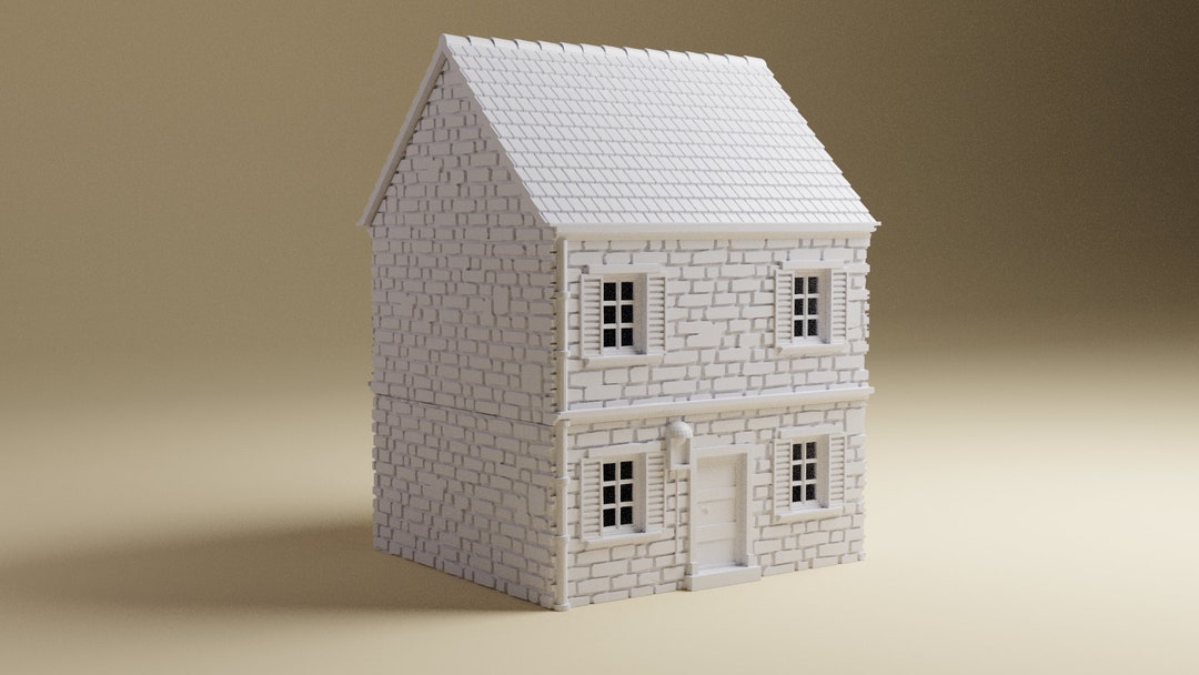 Normandy Brick House #3 | 28mm, 20mm, HO or 15mm | WWII Tabletop ...