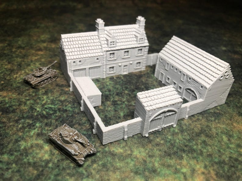 6mm Normandy Farm Complex | 1:285 Scale Detailed WWII Miniature ...