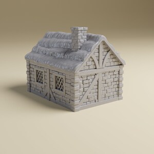 Fantasy Cottage Terrain 1 3D Printed for Rpgs Wargames DND, SAGA, Age ...