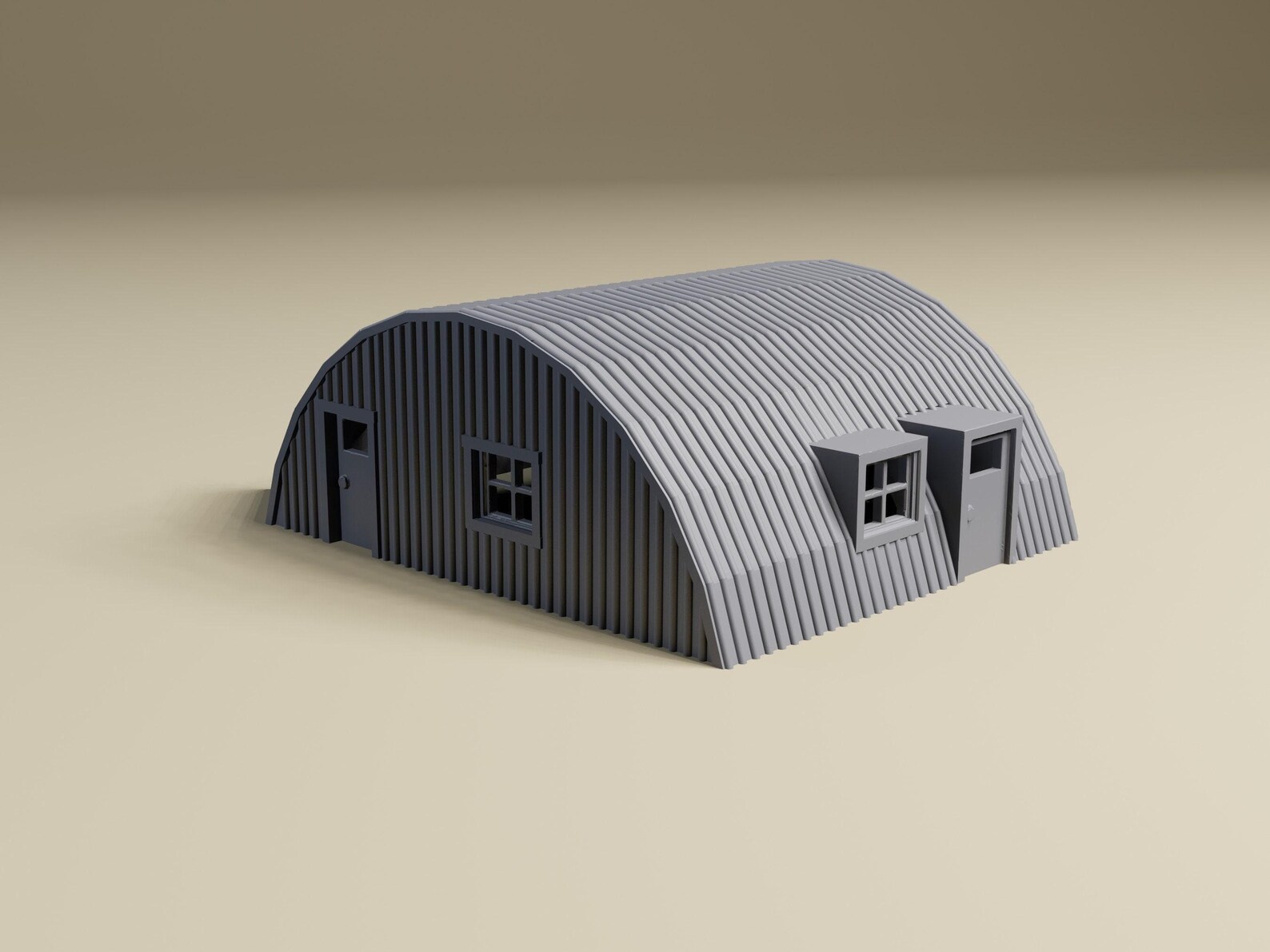 Quonset Hut | Detailed Terrain for 28mm, 20mm, 15mm or HO Scale ...