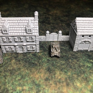 6mm Rural Normandy Farm Houses 1:285 Scale Detailed WWII Miniature ...
