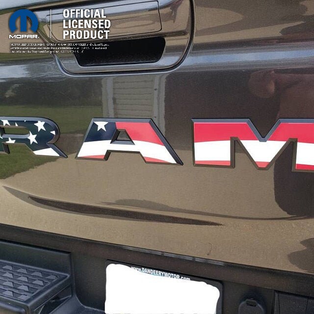 RAM American Flag Decal Emblem Grille Tailgate USA Decal - Etsy