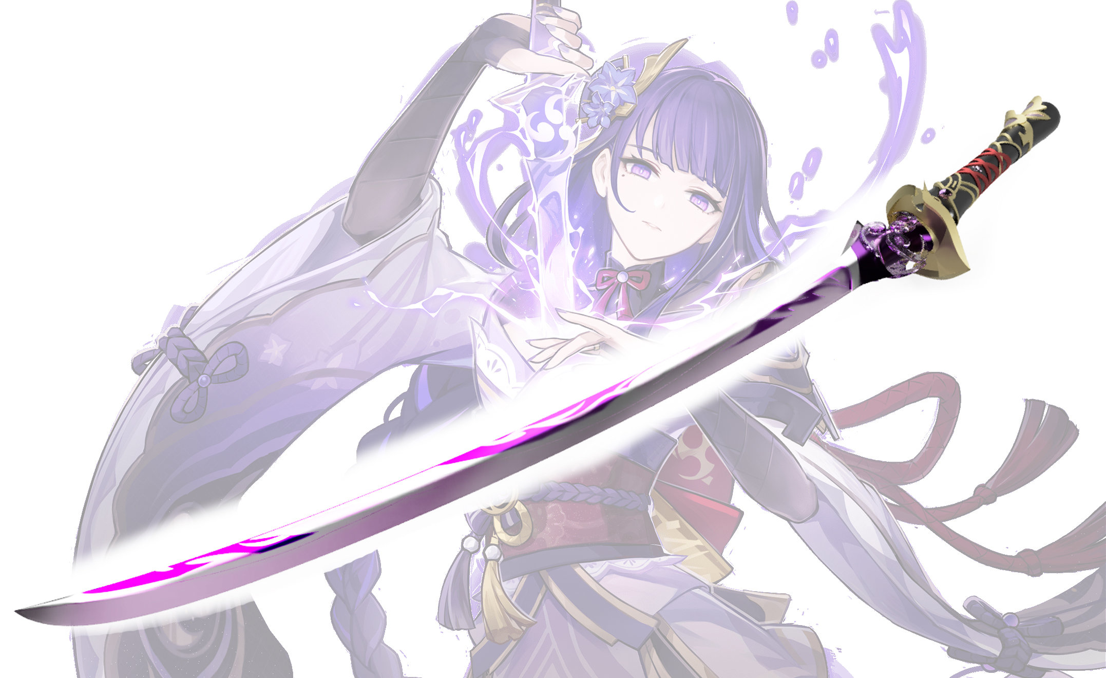 Raiden Shogun Musou No Hitotachi Baal Sword Genshin Impact - Etsy