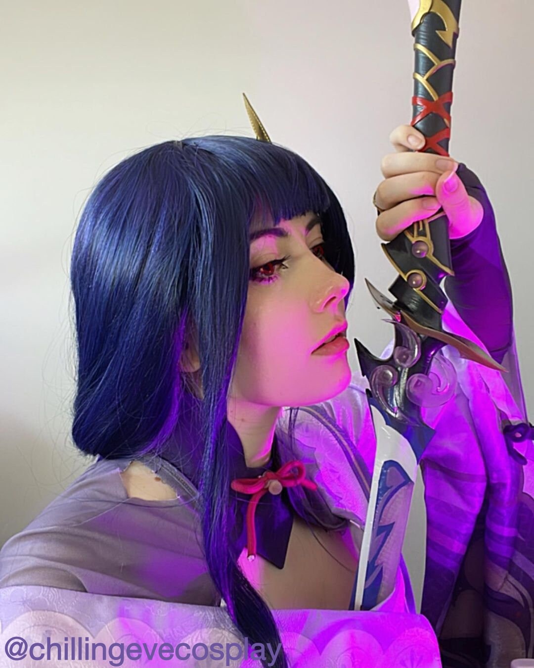 Raiden Shogun Sword Baal Cosplay 3D Print Musou No Hitotachi Genshin ...