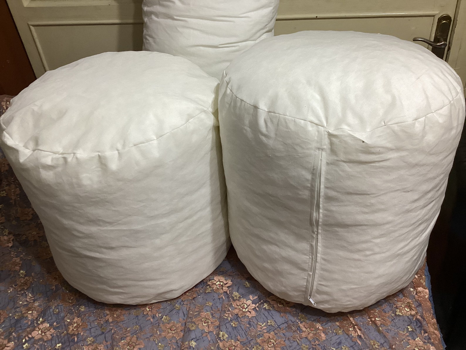 Round Pouf Insert, Moroccan Pouf Filler, Moroccan Footstool Insert ...