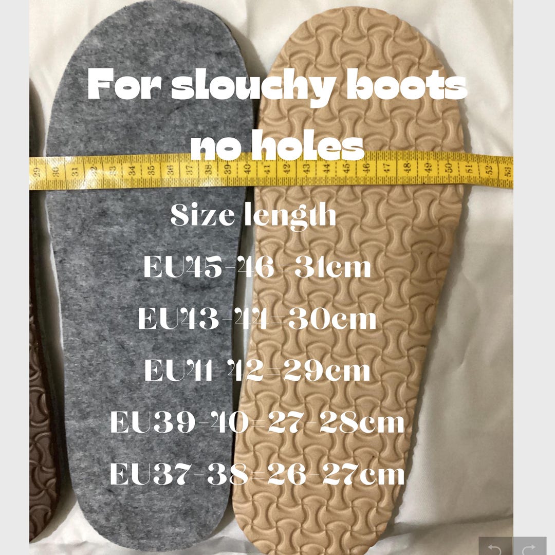 New 1 Pair Wide Soles for Indoor Crochet Base Slouchy Shoes Thick Eva ...