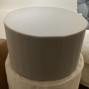 Round Sturdy Foam Insert, Custom Insert, Firm Footstool Insert, Round ...