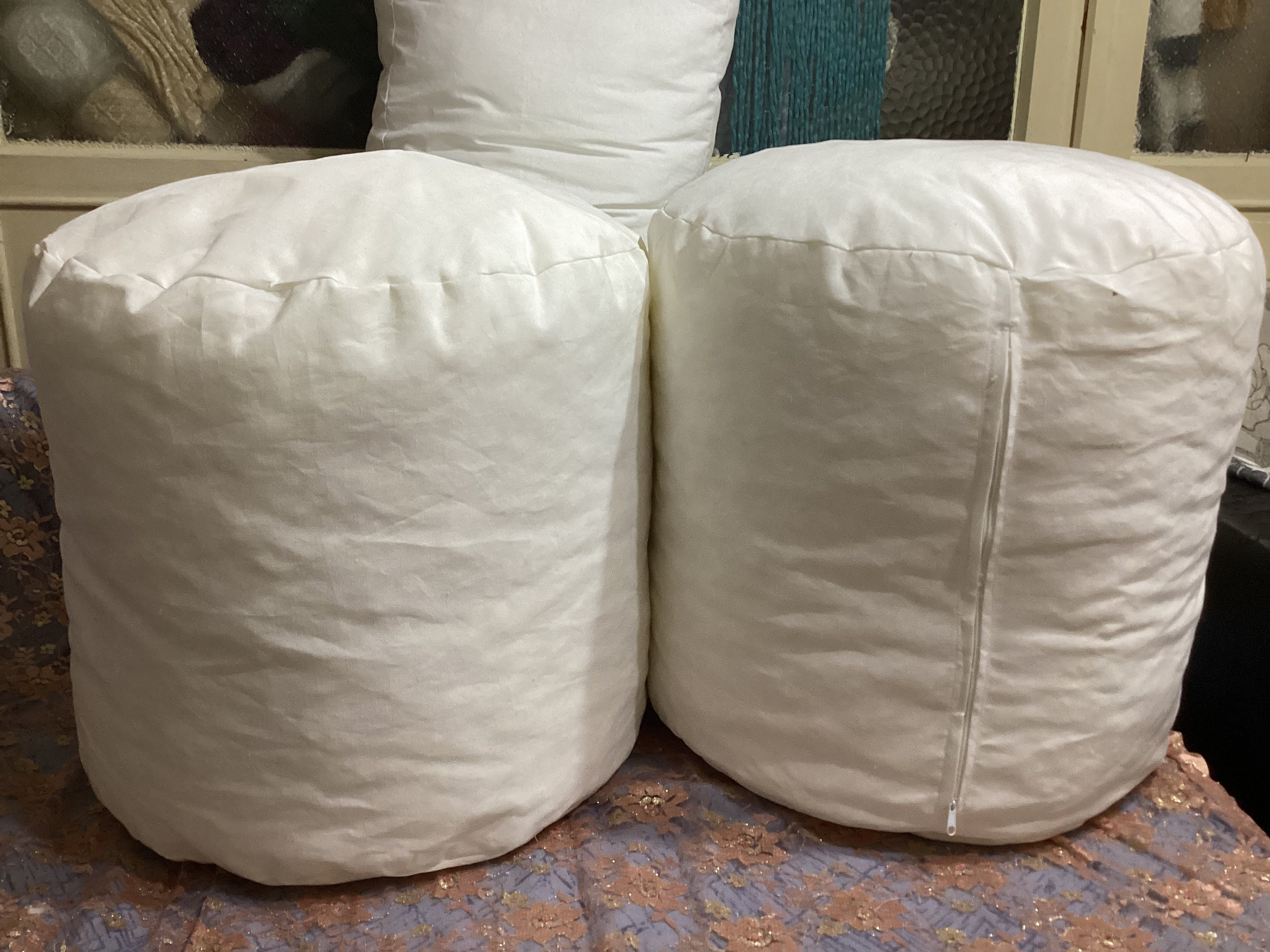 Round Pouf Insert Moroccan Pouf Filler Moroccan Footstool - Etsy